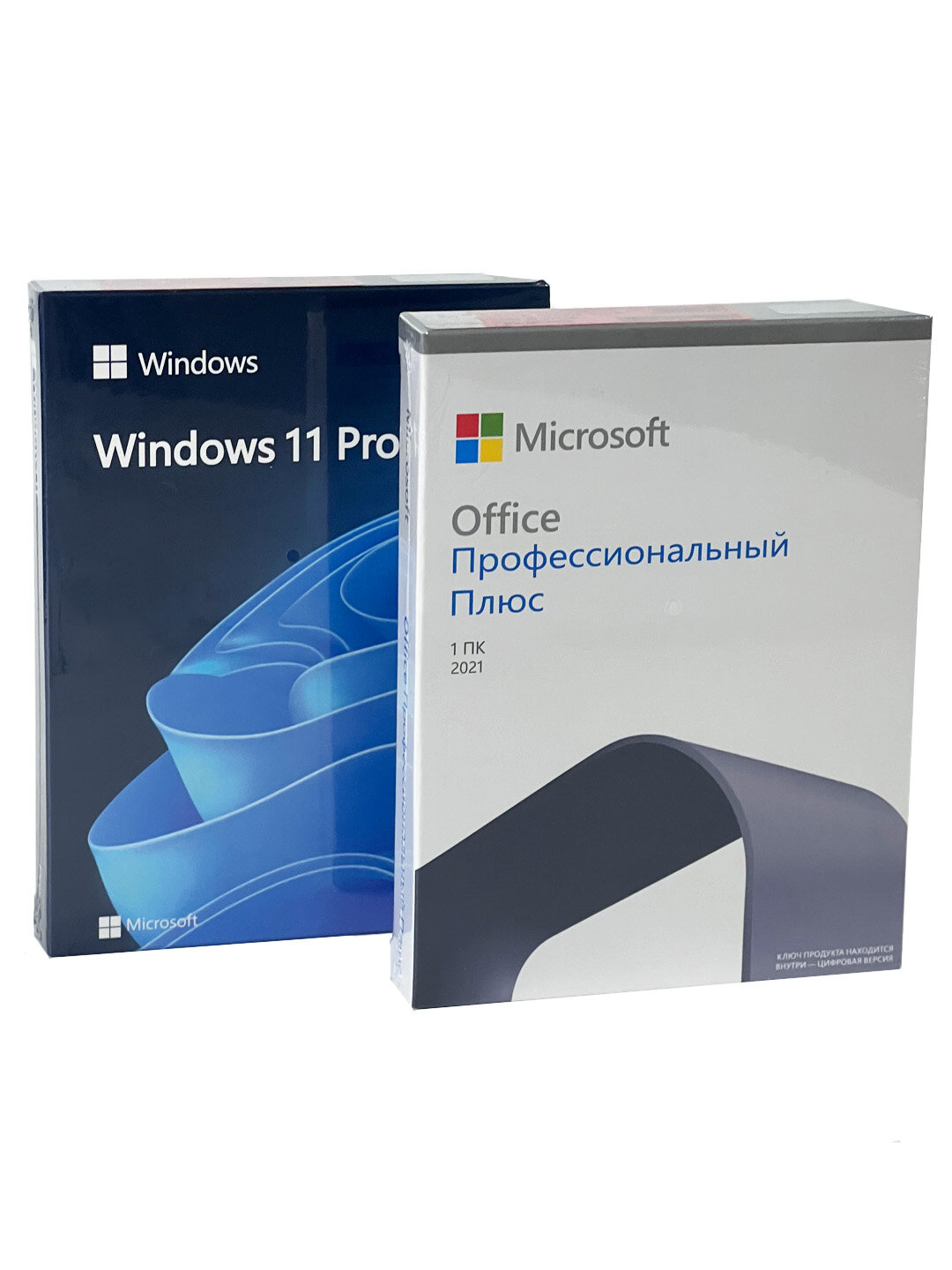 Windows 11 Pro BOX [HAV-00160] + Microsoft Office 2021 Pro Plus, комплект с USB и ключами активации