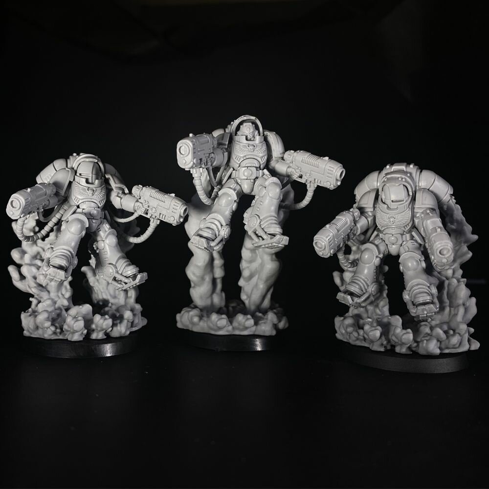 Primaris Inceptor Squad на "дымах" миниатюра по вселенной warhammer 40000