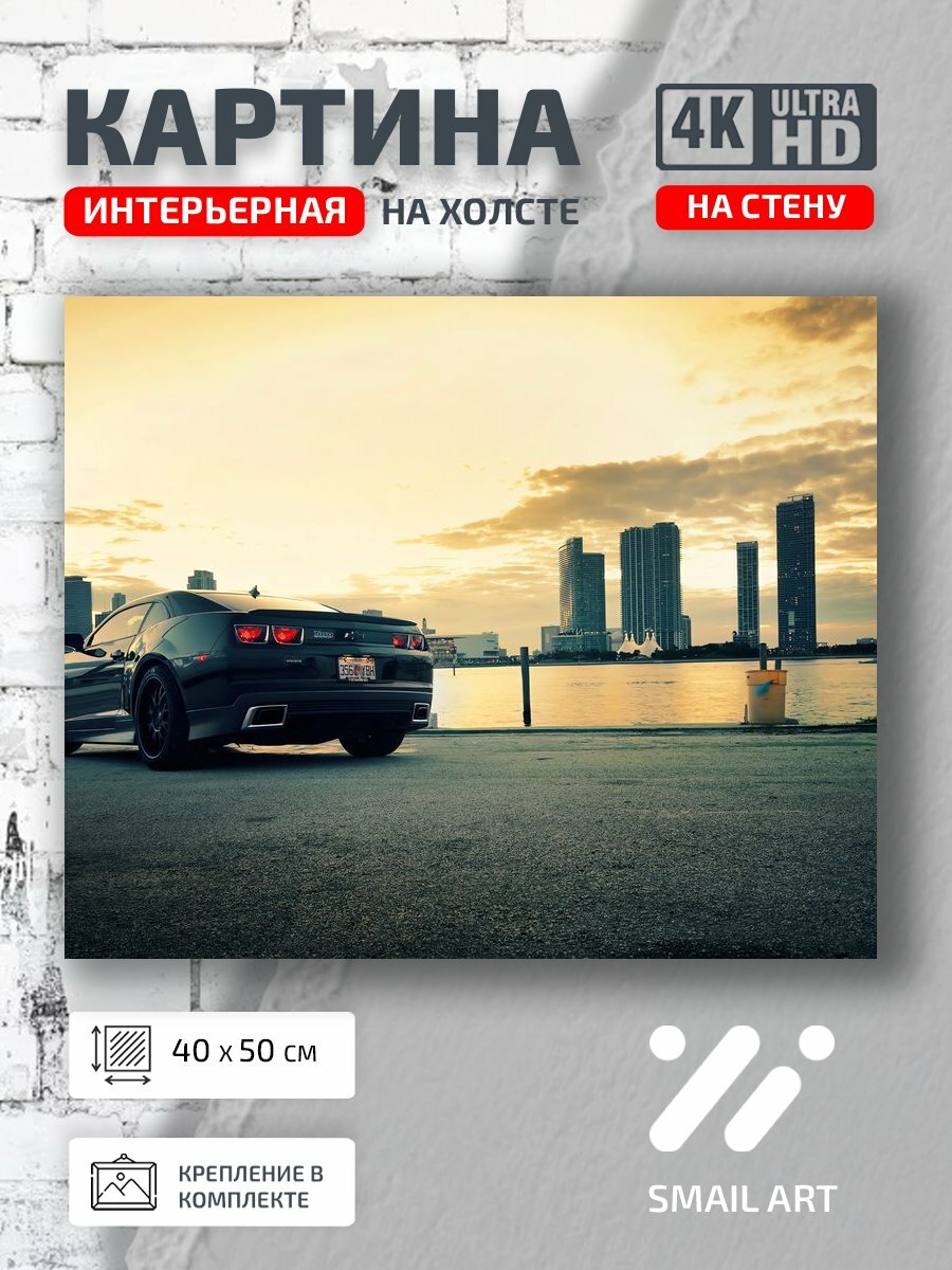 Картина на холсте интерьерная 40 на 50 на стену Автомобиль Car для кабинета авто дизайн