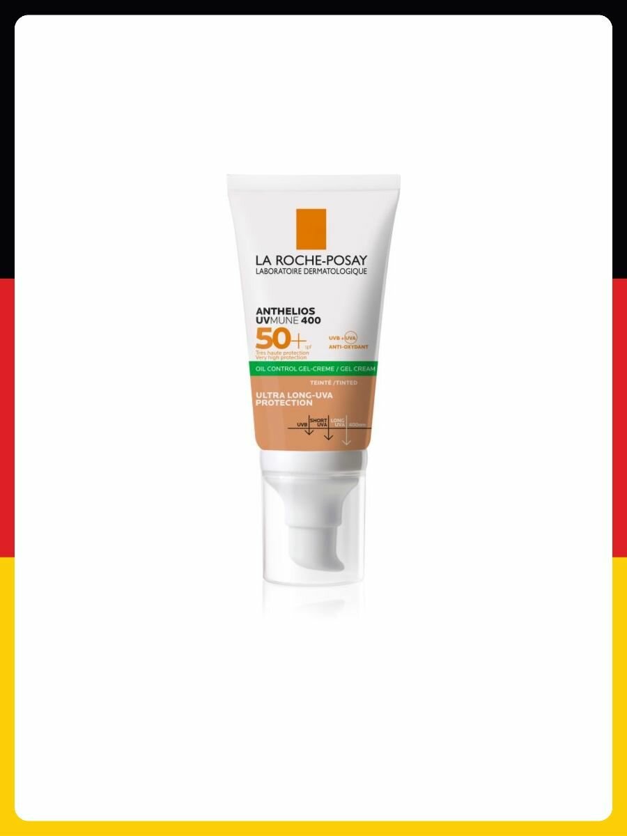 Средство солнцезащитное La Roche-Posay Anthelios XL Mattifying Tinted Gel-Cream SPF 50, 50 мл