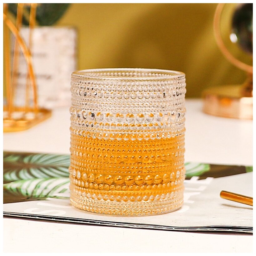 Стакан для напитков с узором пупырышек 390 мл. Стакан для напитков с узором пупырышек 390 мл.