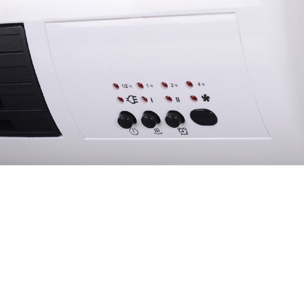 Тепловентилятор настенный Ресанта ТВК-4, 2000 Вт, пульт ДУ, белый