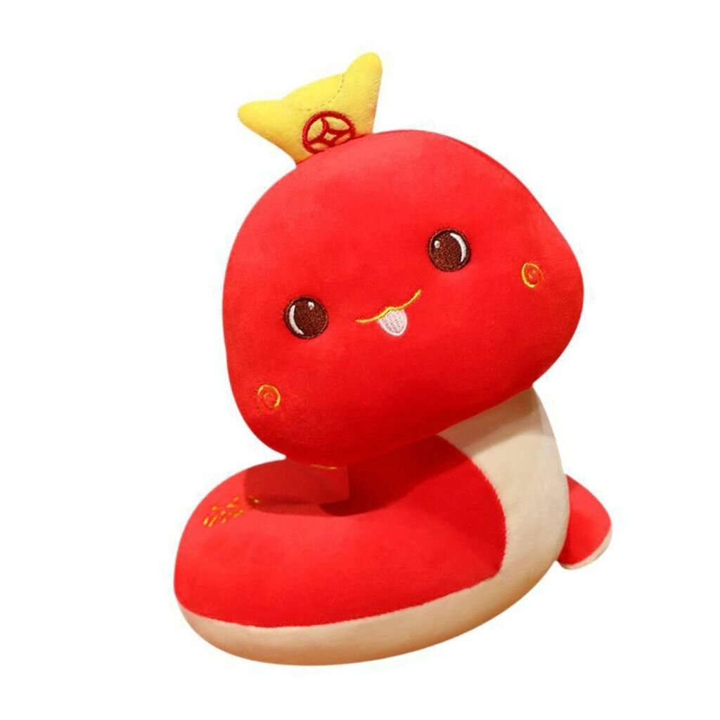 Плюшевая игрушка Lucky Snake Doll-Красная, 24 см