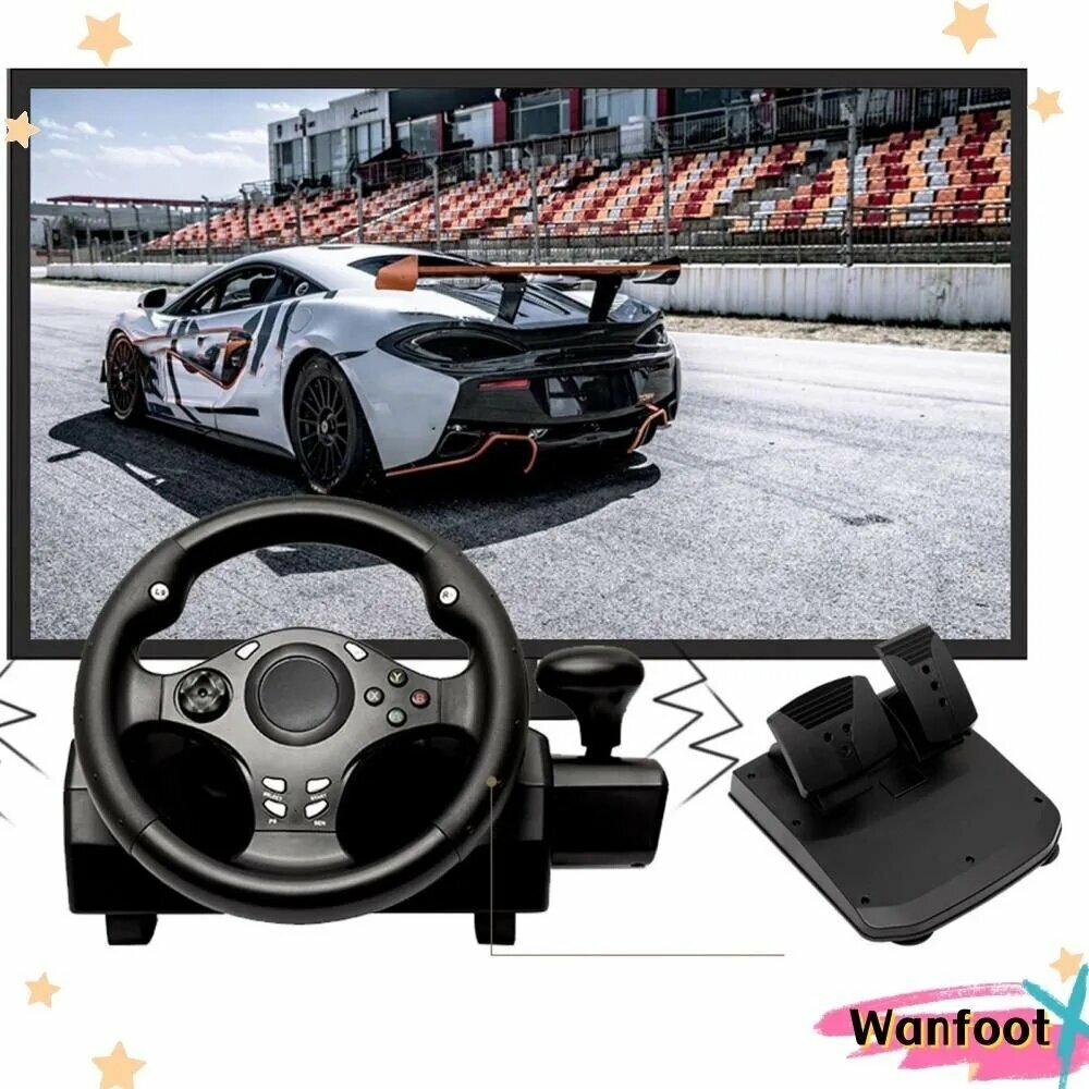 Многофункциональный USB игровой руль, 7 в 1, для гонок