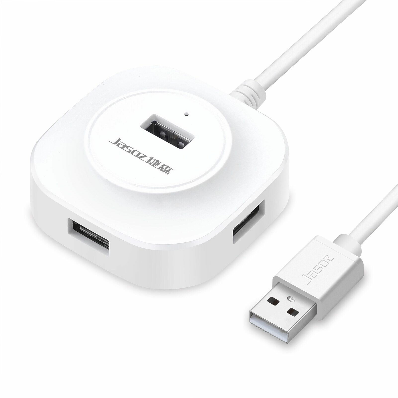 Высокоскоростной 4-портовый концентратор USB2.0 (белый, 0,3 м)