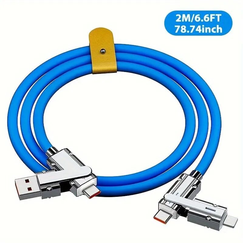 Кабель для мобильных устройств, 2 м, синий