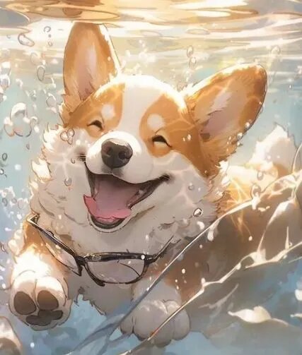 Алмазная Мозаика "Три Корги" 40х50 Алмазная Вышивка/Живопись Стразами, Полная Экспозиция