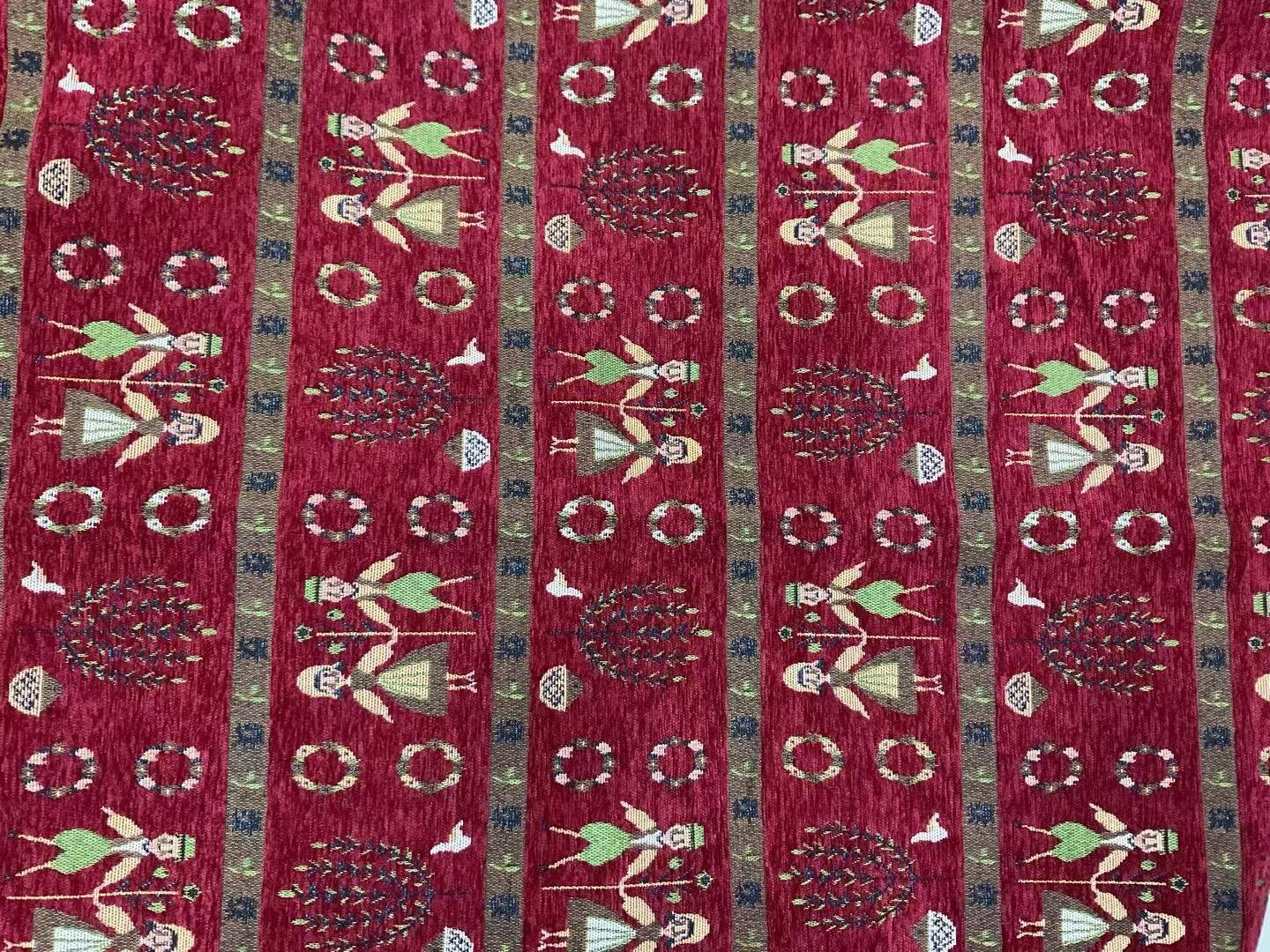 Винтажный этнический стиль, домашний текстиль, узор венка, пряжа-жаккард, ткань для диванных подушек, штор, одежды