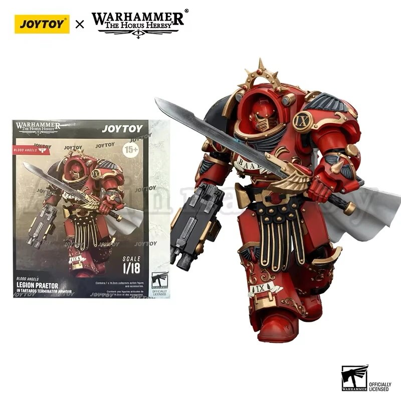 JOYTOY 1/18 Фигурка Horus Heresy Blood Angels Angel's Tears Squad Legion Praetor in Tartaros Terminator Armor