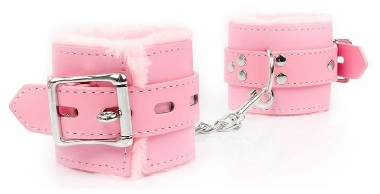 Bior toys Розовые мягкие наручники на регулируемых ремешках