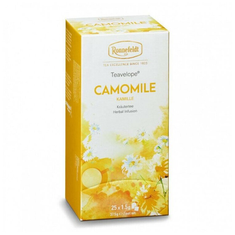 Травяной чай Ronnefeldt Teavelope Camomile(Ромашка аптечная) 1 пачка по 25 пакетиков. Арт.15020