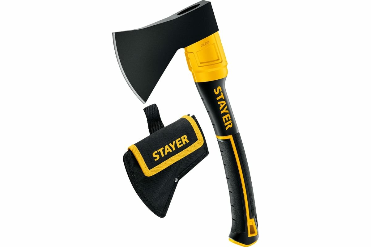 STAYER FIBERGLASS, 600/800 г, с чехлом, 350 мм, кованый топор, Professional 2062-06P