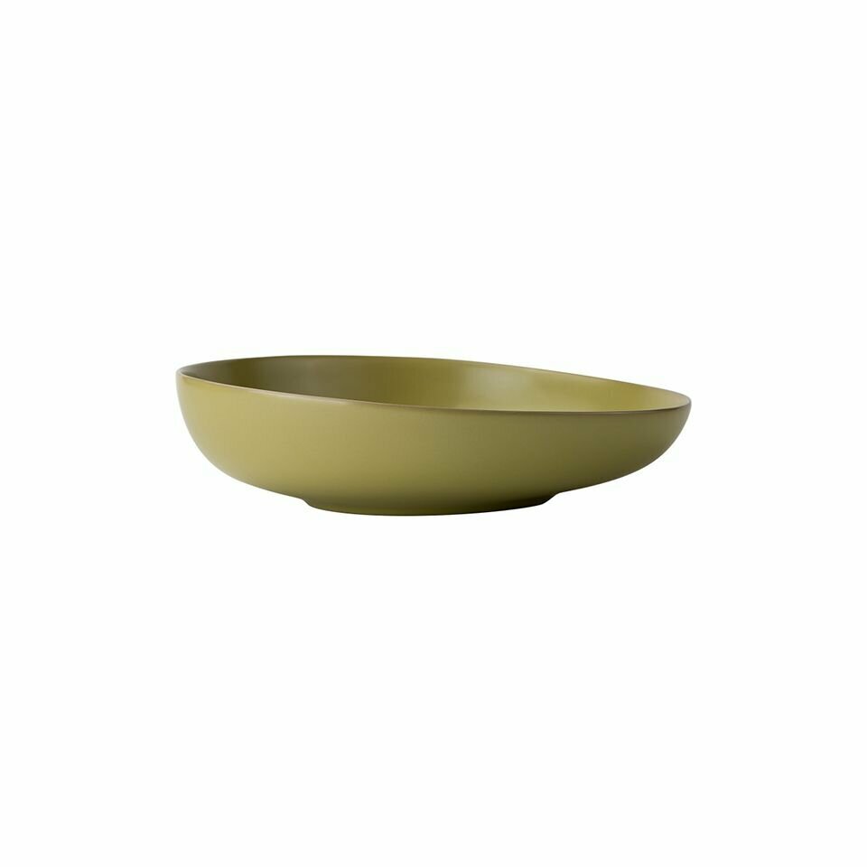 Салатник ROOMERS TABLEWARE Tide, 23.8 см, 700 мл, каменная керамика, цвет оливковый (L9129-582U6)