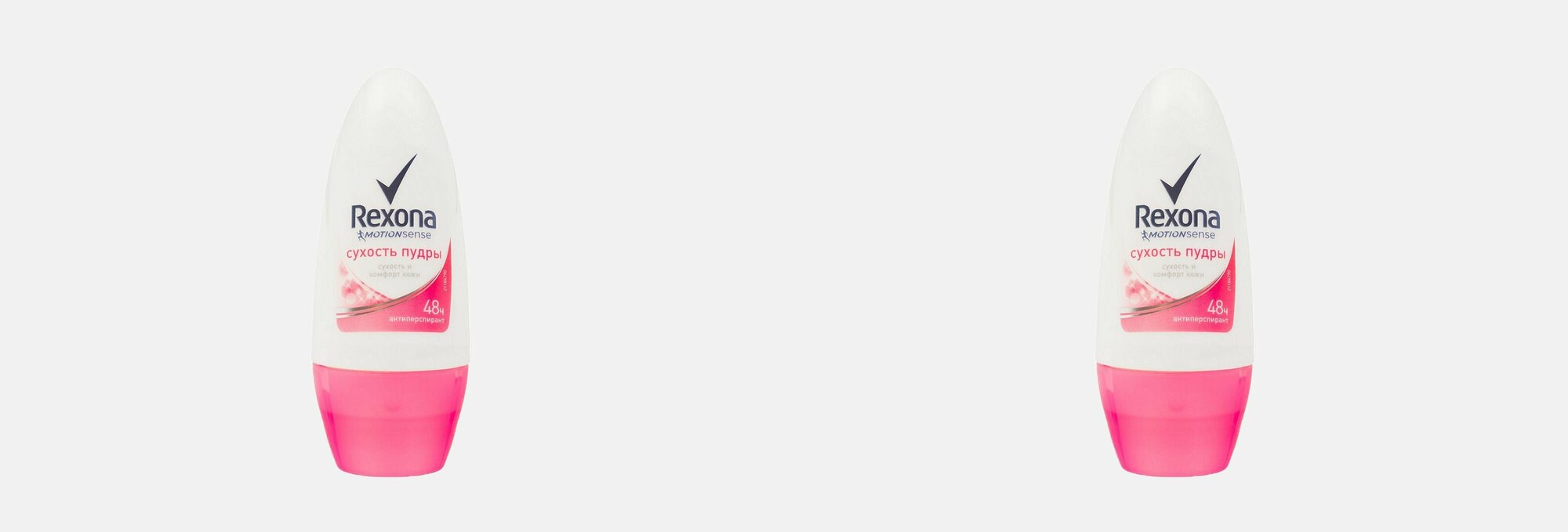 Рексона део-ролл женский Сухость пудры 50мл, 2шт.