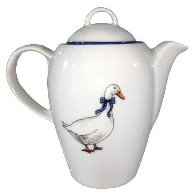 THUN Saphyr кофейник Гуси, фарфор, 350 мл - для повседневной сервировки стола