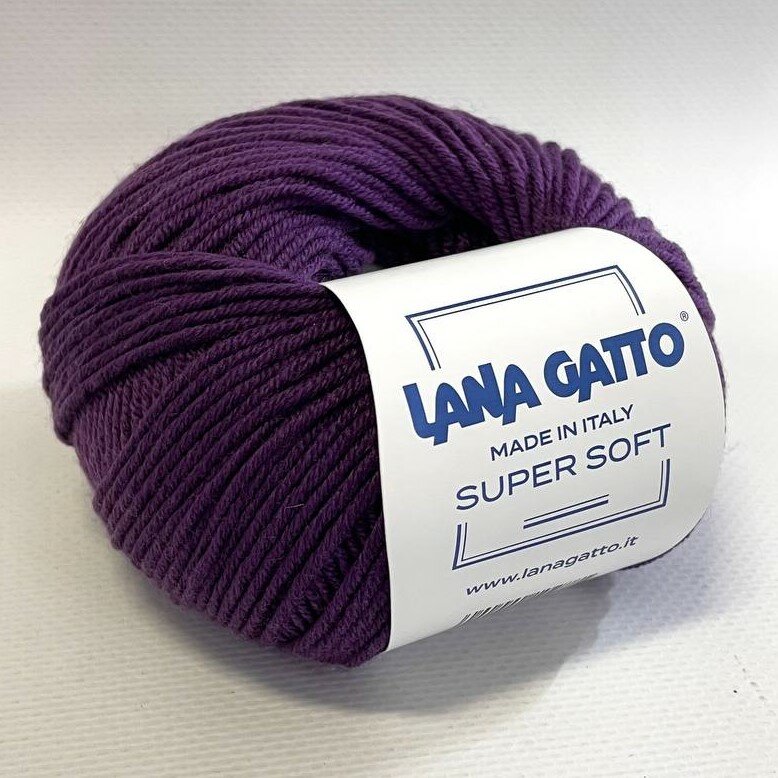 Пряжа Super soft - 14676 баклажановый