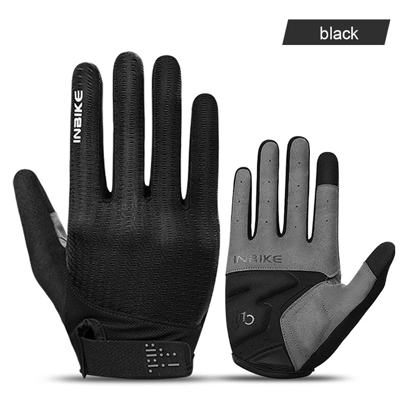 INBIKE перчатки для велоспорта Черный, XXL, Black