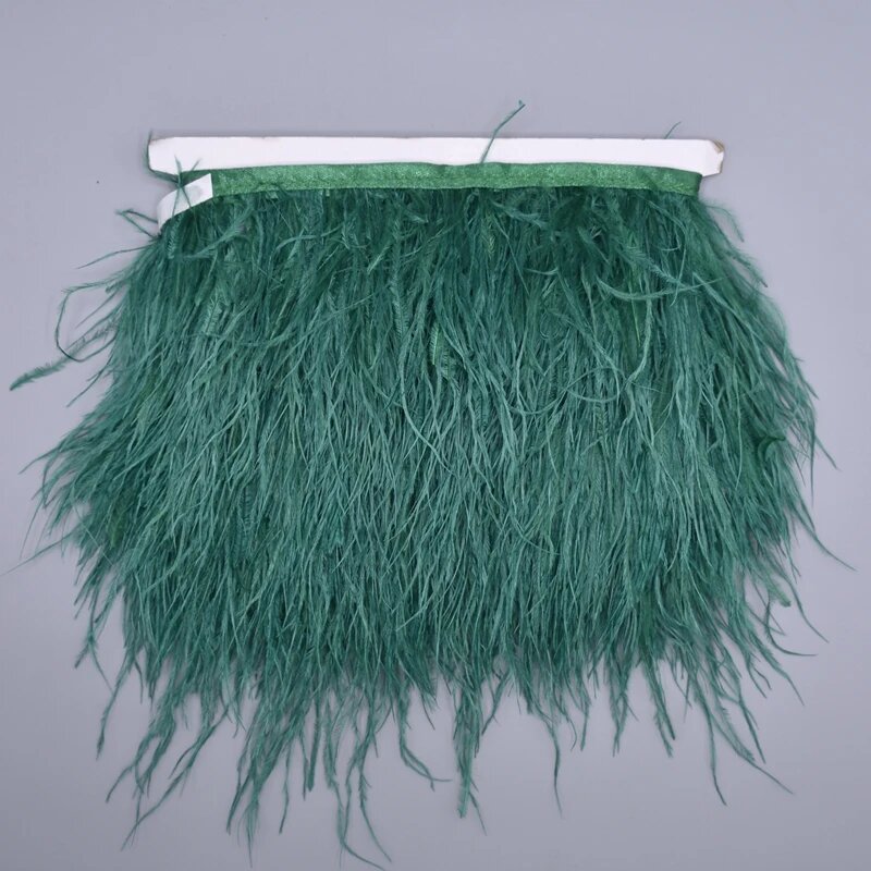 Страусиные перья для декора Xywae 10 м Изумрудный, Colour 31