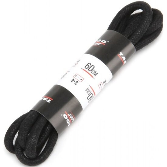 Шнурки Tarrago круглые, толстые Х/Б, с пропиткой, цвет темно-синий, 60см.