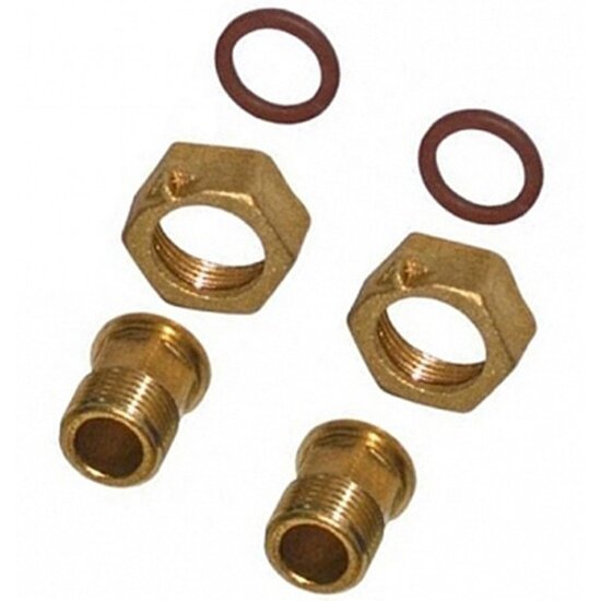 Комплект присоединительный Цветлит , латунь, Ду15 д/вод L=36 ВР/НР