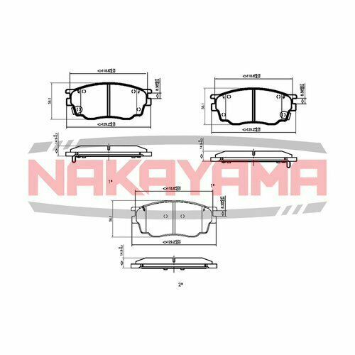 Колодки тормозные дисковые Nakayama p0359ny