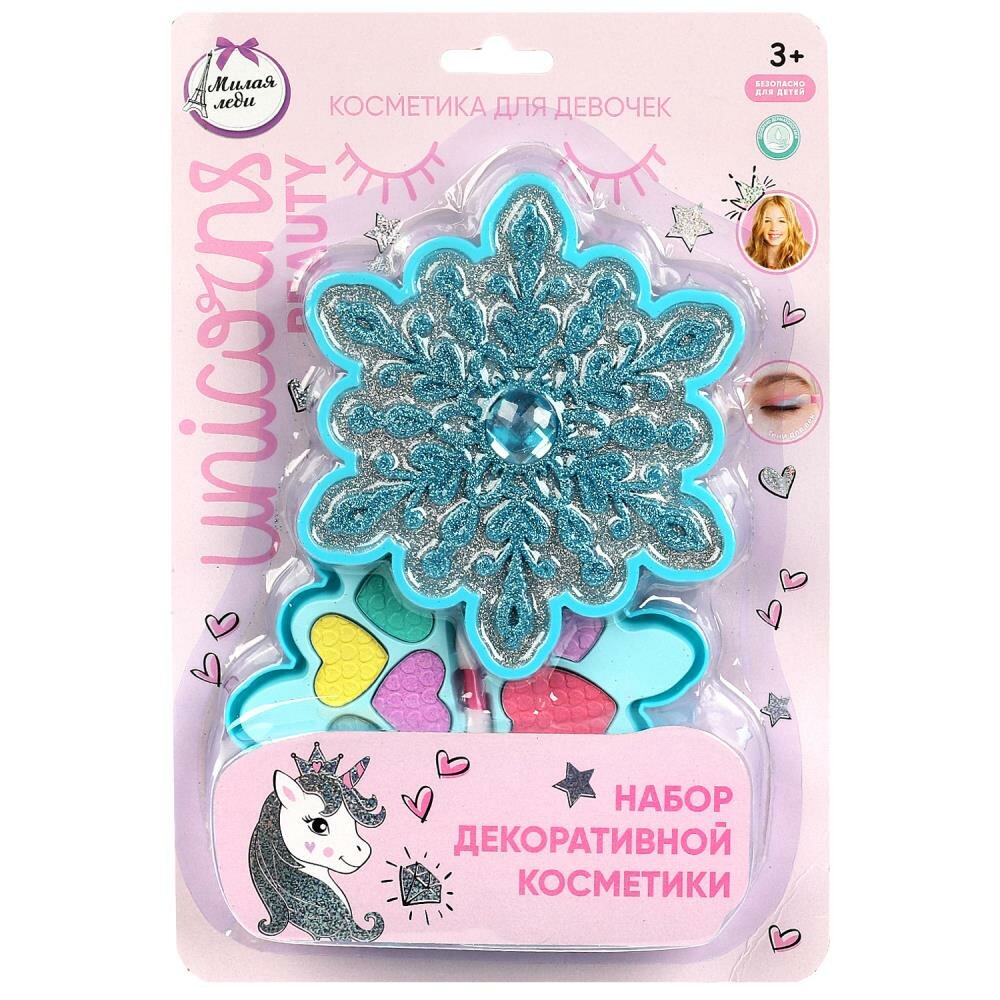 Детская косметика: декоративные тени для век милая леди 2607C-UNI-ML