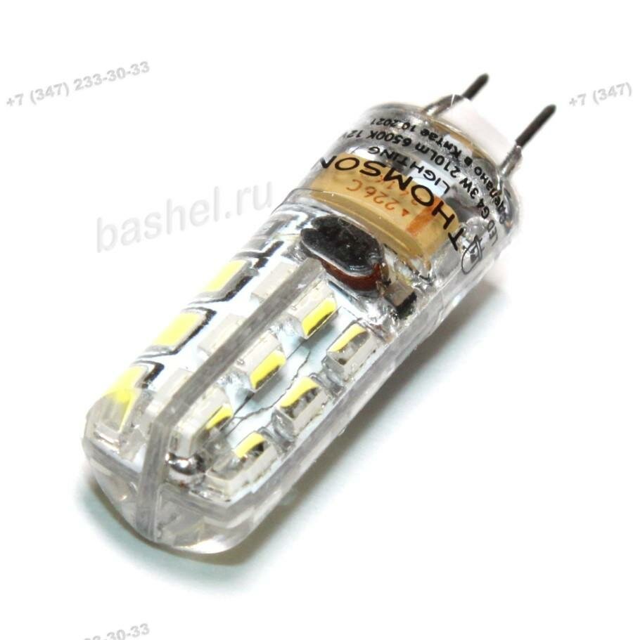 G4/JC, 3W, 190Lm, 3000k, 12V TH-G4-3W-12V-2835-24SMD-WW Warm, Лампа светодиодная, 36х10мм, Thomson