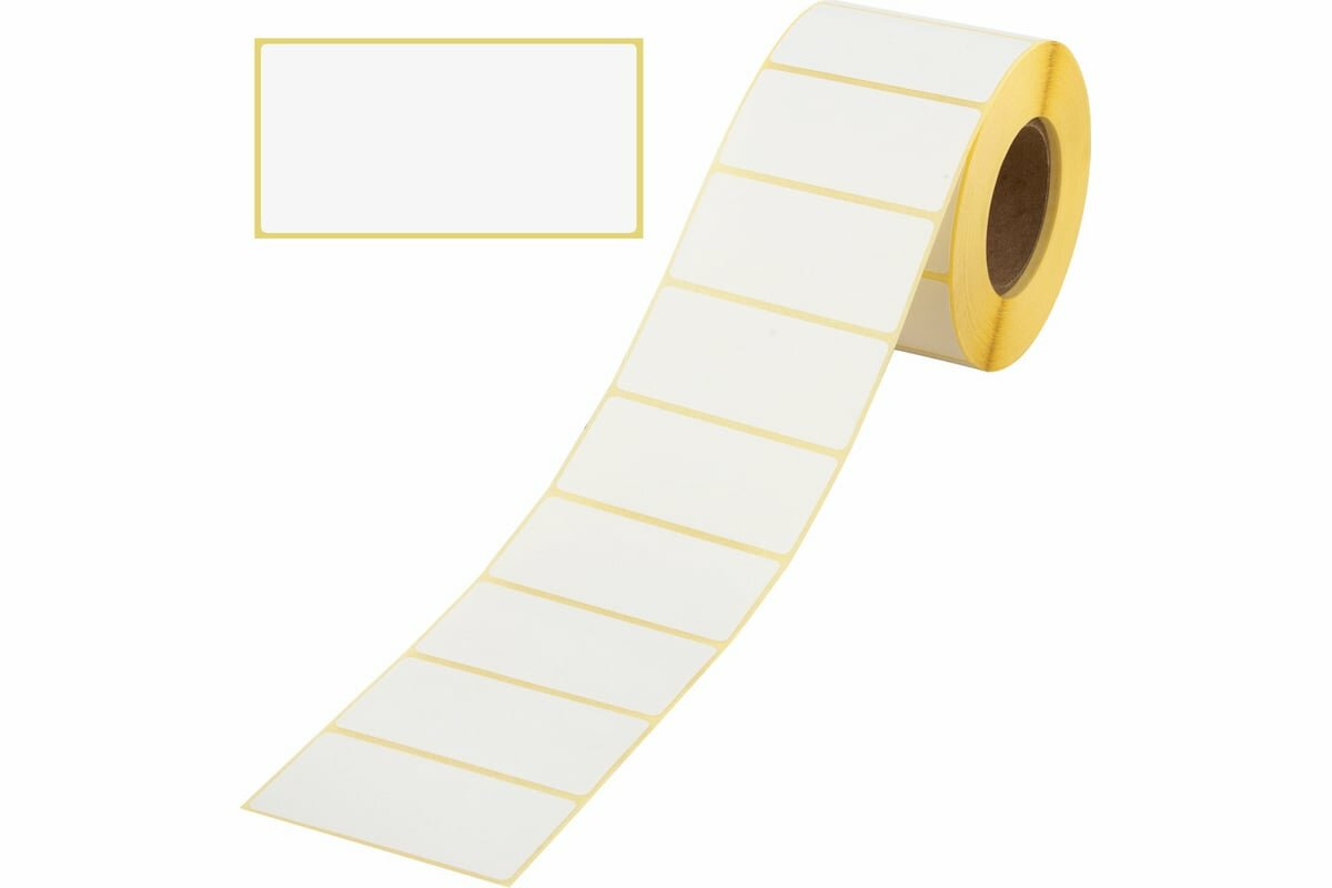 Офисмаг термотрансферная этикетка полуглянец 58x30 мм, 900 шт в ролике, код 52200