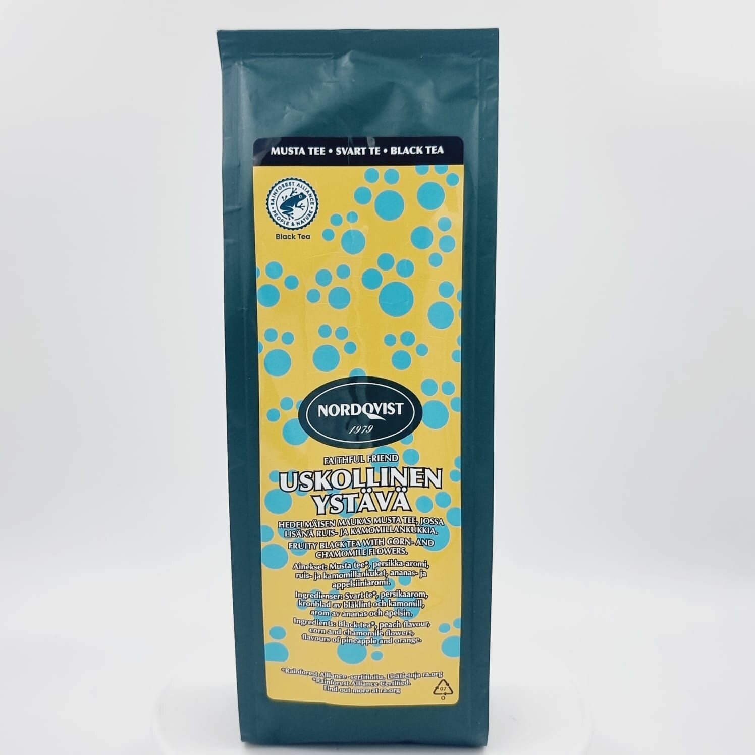 Чай Nordqvist "Верный друг" черный листовой ароматизированный 80 г (из Финляндии)