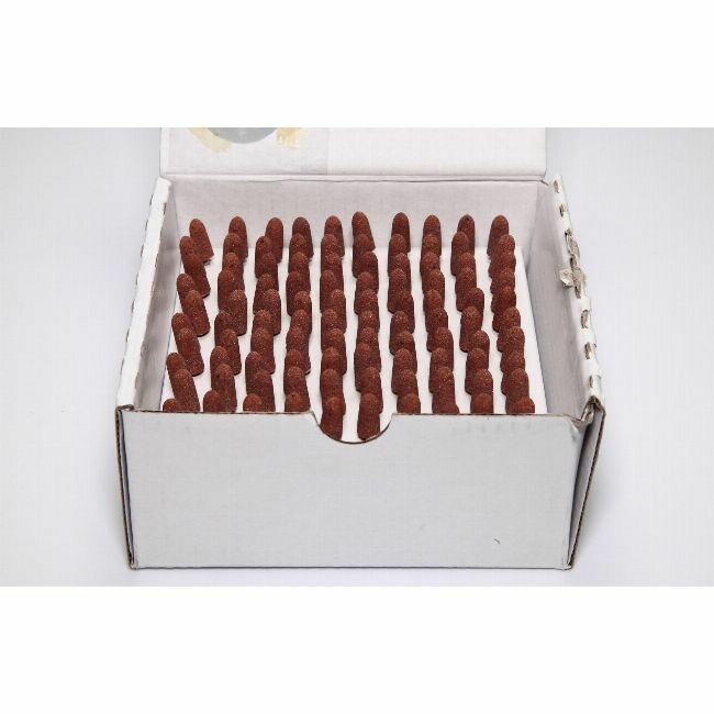 Карборундовые камни коричневые (оксид алюминия) №35 для прямого наконечника, 100шт, SONG YOUNG (Тайвань)