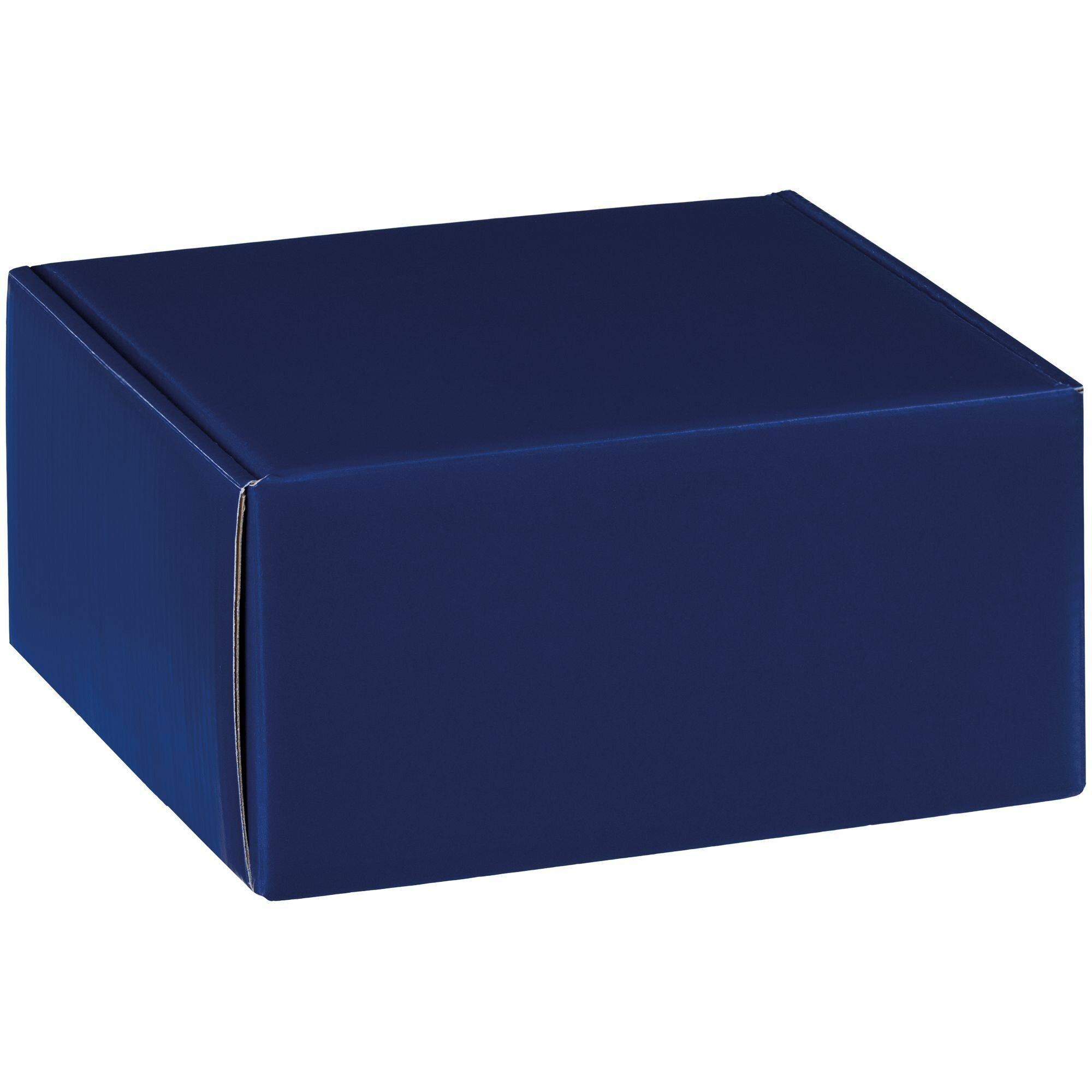 Коробка подарочная для хранения упаковка, 17.5х15.2х8.2 см, синяя, подарок на День Рождения коллеге начальнику