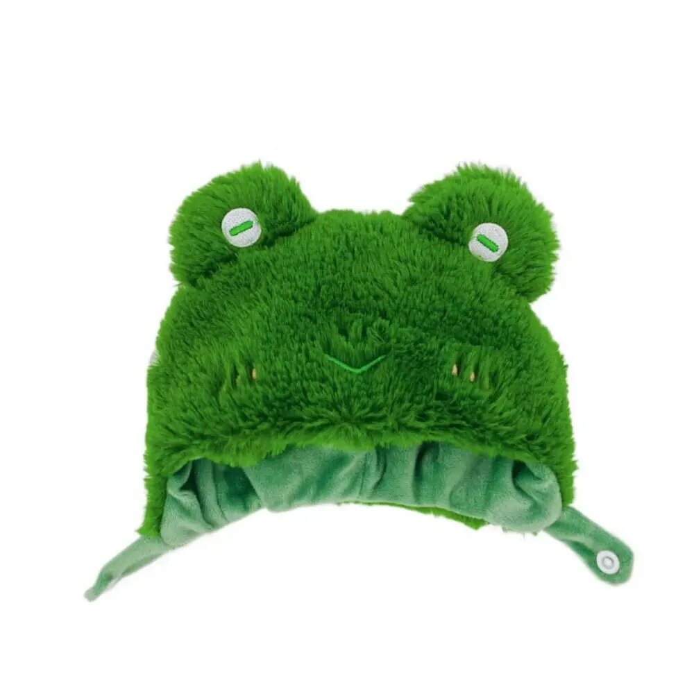 Мультяшные шапки для кукол 20 см Зеленый, frog