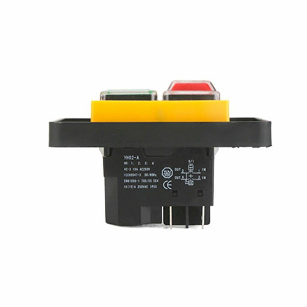 Электромагнитный кнопочный выключатель YH01-A-4-контактная вставка