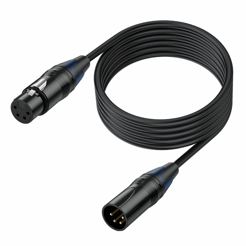 Кабель XLR4 для микрофона, 4-контактный удлинитель папа-мама студийного рекордера, микрофонных микшеров, светодиодная акустическая система