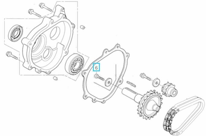 Болт, шестигран, 3/8-24UNF (25MM) (Оригинал)