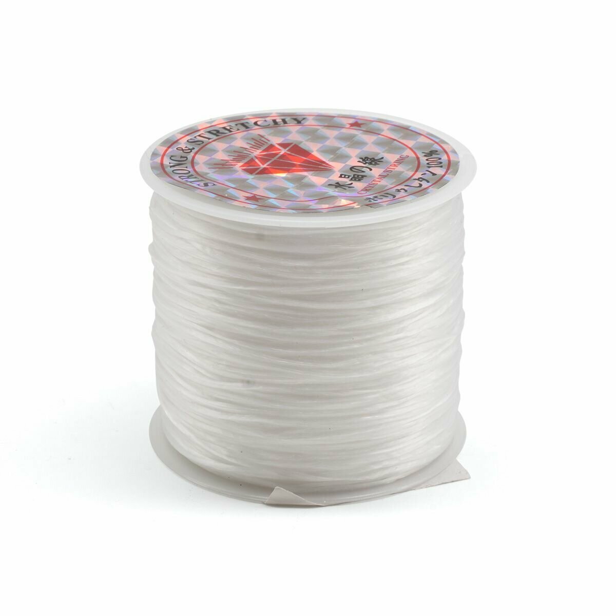 4445302 Нить силиконовая, плоская, L 50м, цвет прозрачный