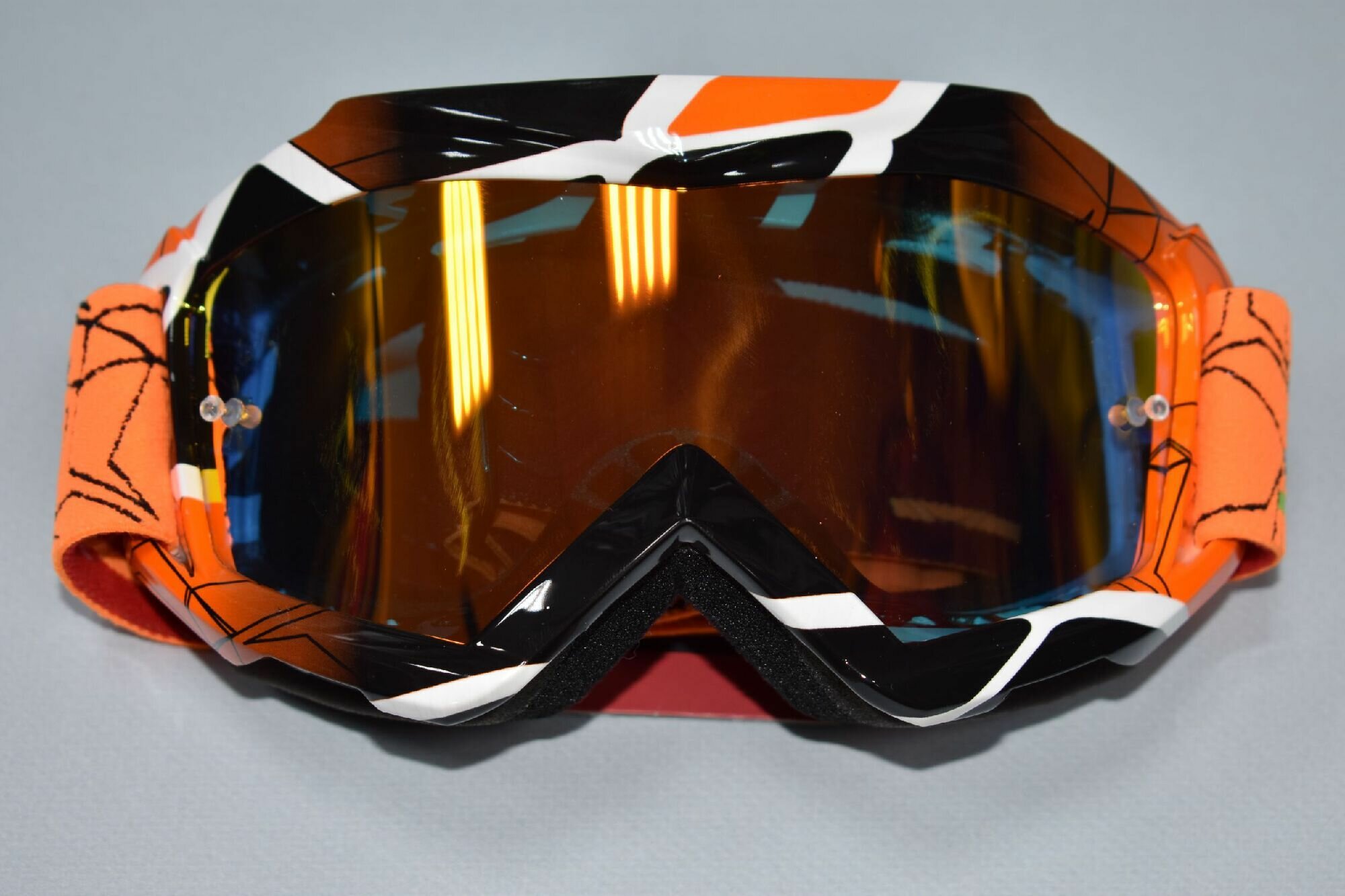 Очки Мотокросс GTX 5018 оранжевые