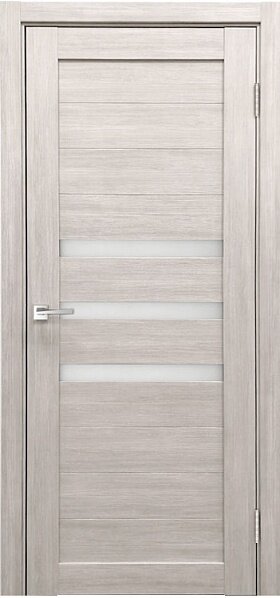 Межкомнатная Дверь Verda Х-6 Лиственница Белая со Стеклом Сатинат Белый 2000х800мм (Полотно 1шт) / Верда.