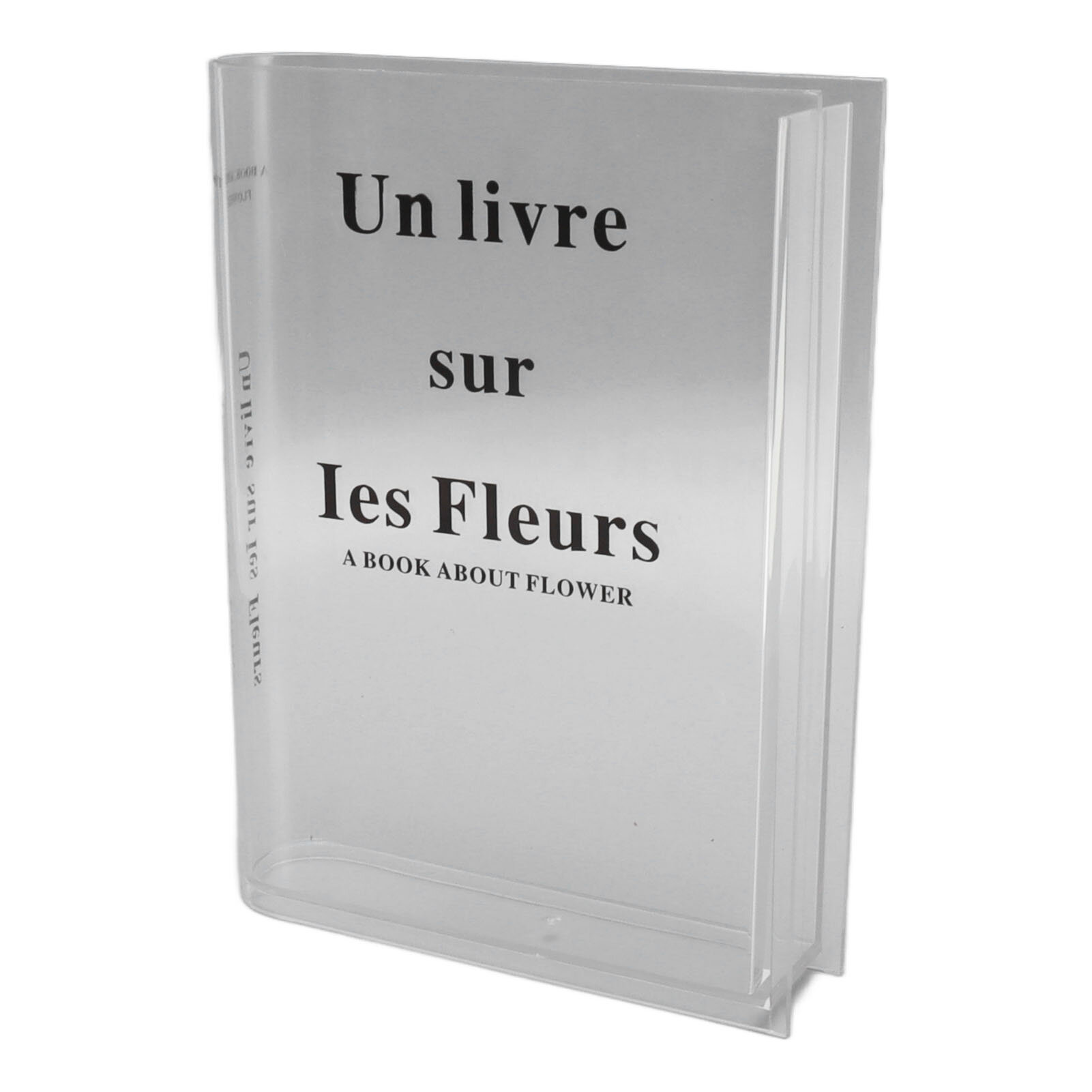 Прозрачная ваза для книги, акриловая, художественная, культурная, декоративная, книжная, ваза для цветов для цветочной композиции, домашний декор, черная буква