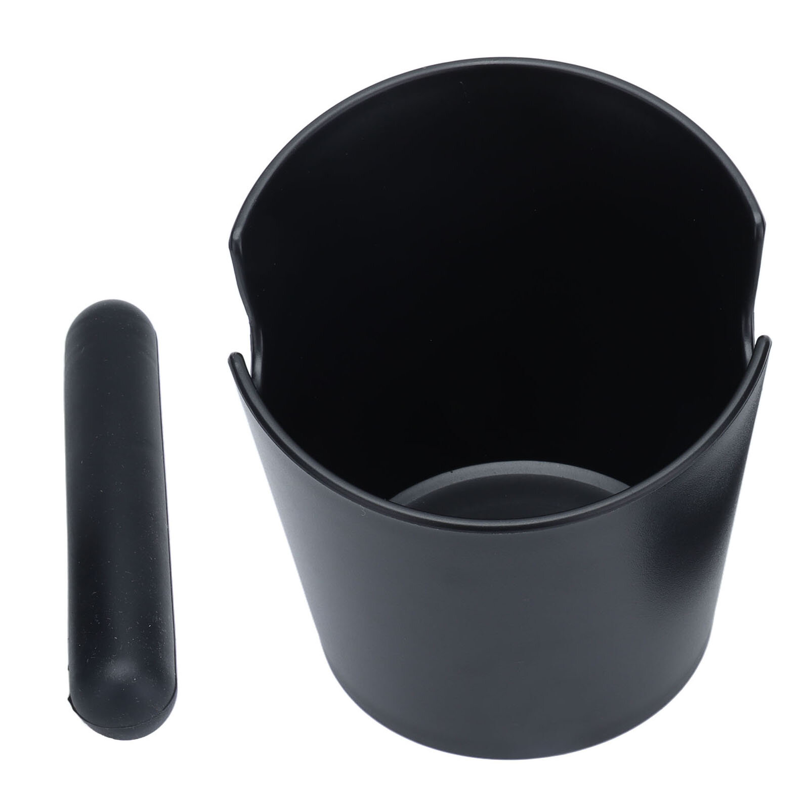Конусное соединение. Коробка для кофе. Черная мини-стук для кофейной гущи. Контейнер для мусора. Контейнер для мусора.