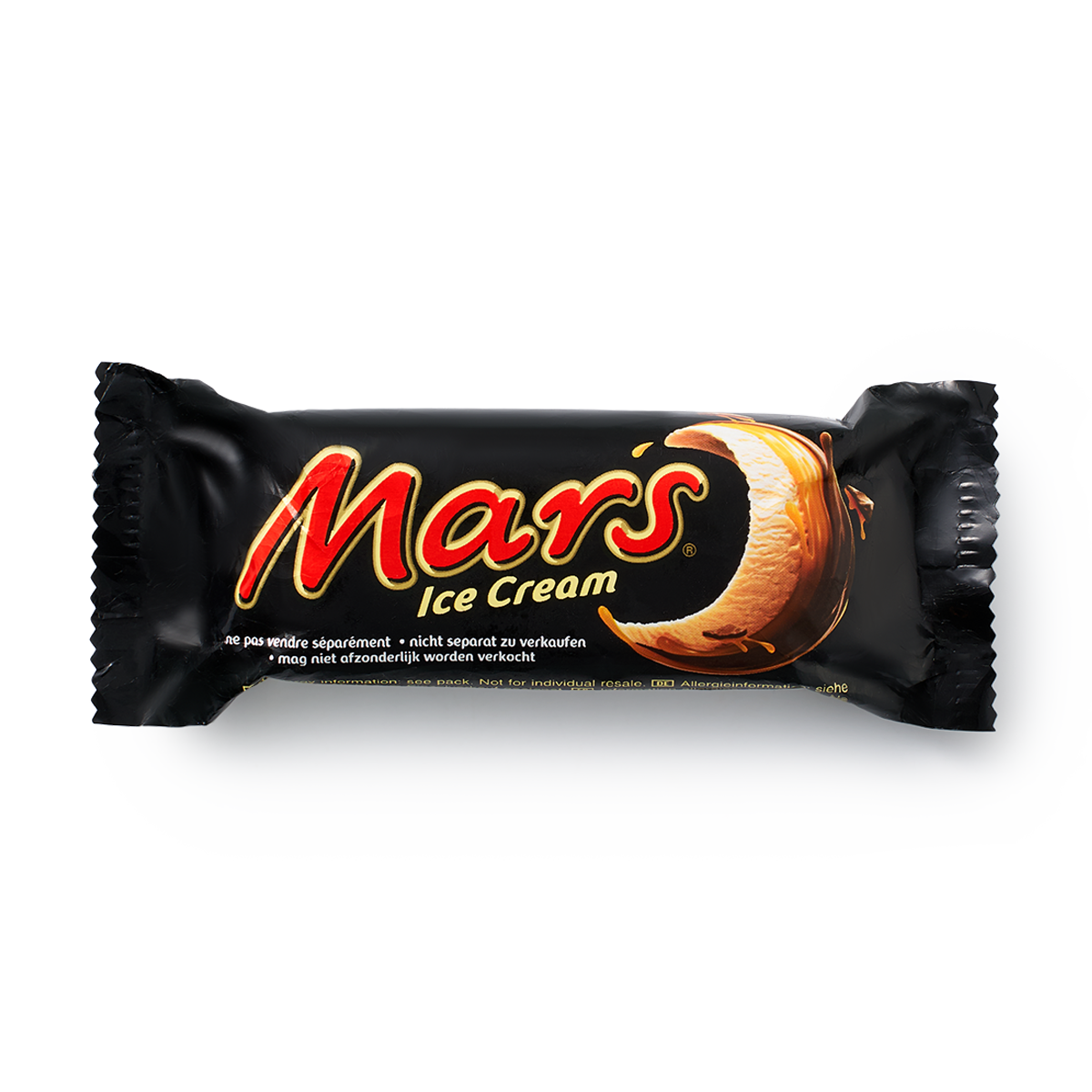 Мороженое Mars, с карамелью, в глазури, батончик, флоу пак, 40 г