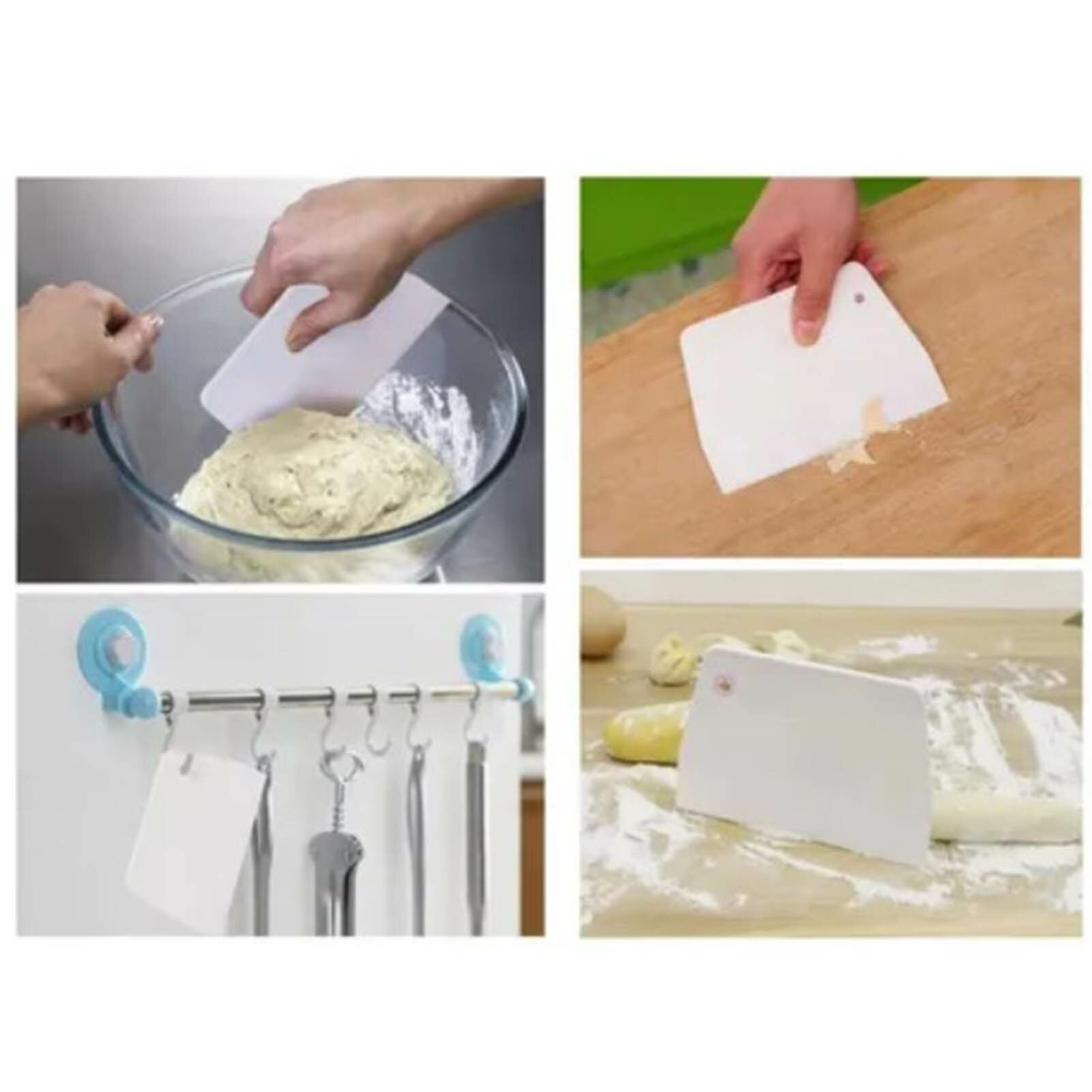 19,3x12,7 см скребок для теста ABS Многофункциональный трапециевидный большой измельчитель теста для кухни