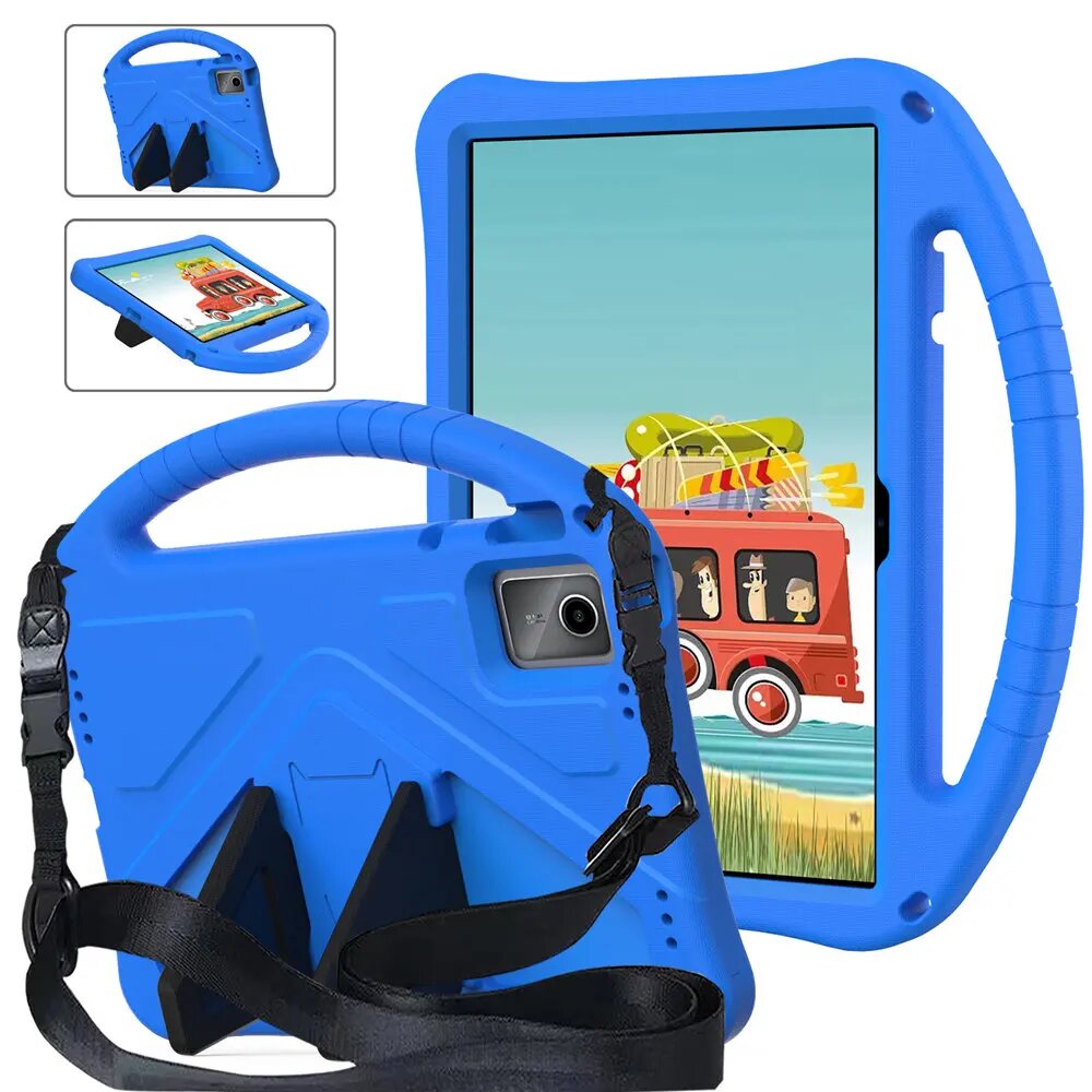 Детский чехол для планшета Lenovo 11" M11 TB-330FU 331FC, Blue With Belt
