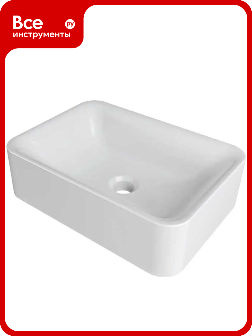 Умывальник мебельный Doratiz Venera 45 литьевой мрамор, белый 0302.992, 100% восстанавливаемость