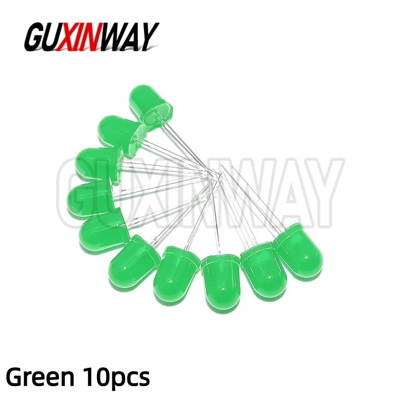 Светодиодные диоды GUXINWAY 10 мм, multicolored