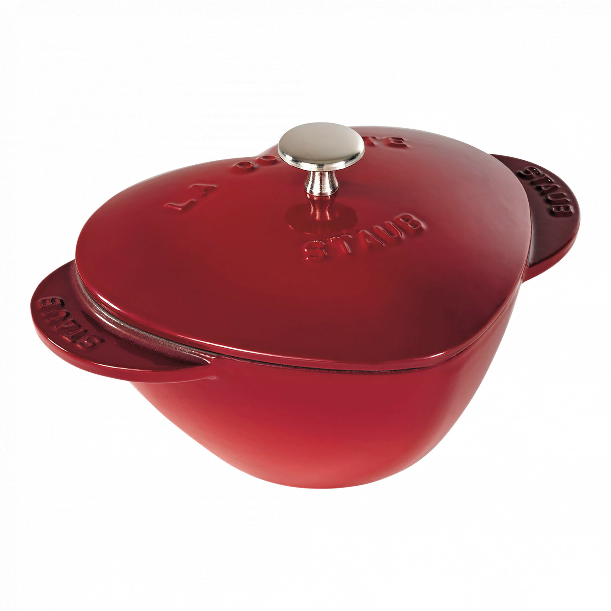 Кокот «Сердце», 1,75 л, 20 см, чугун, вишневый 1100006 La Cocotte