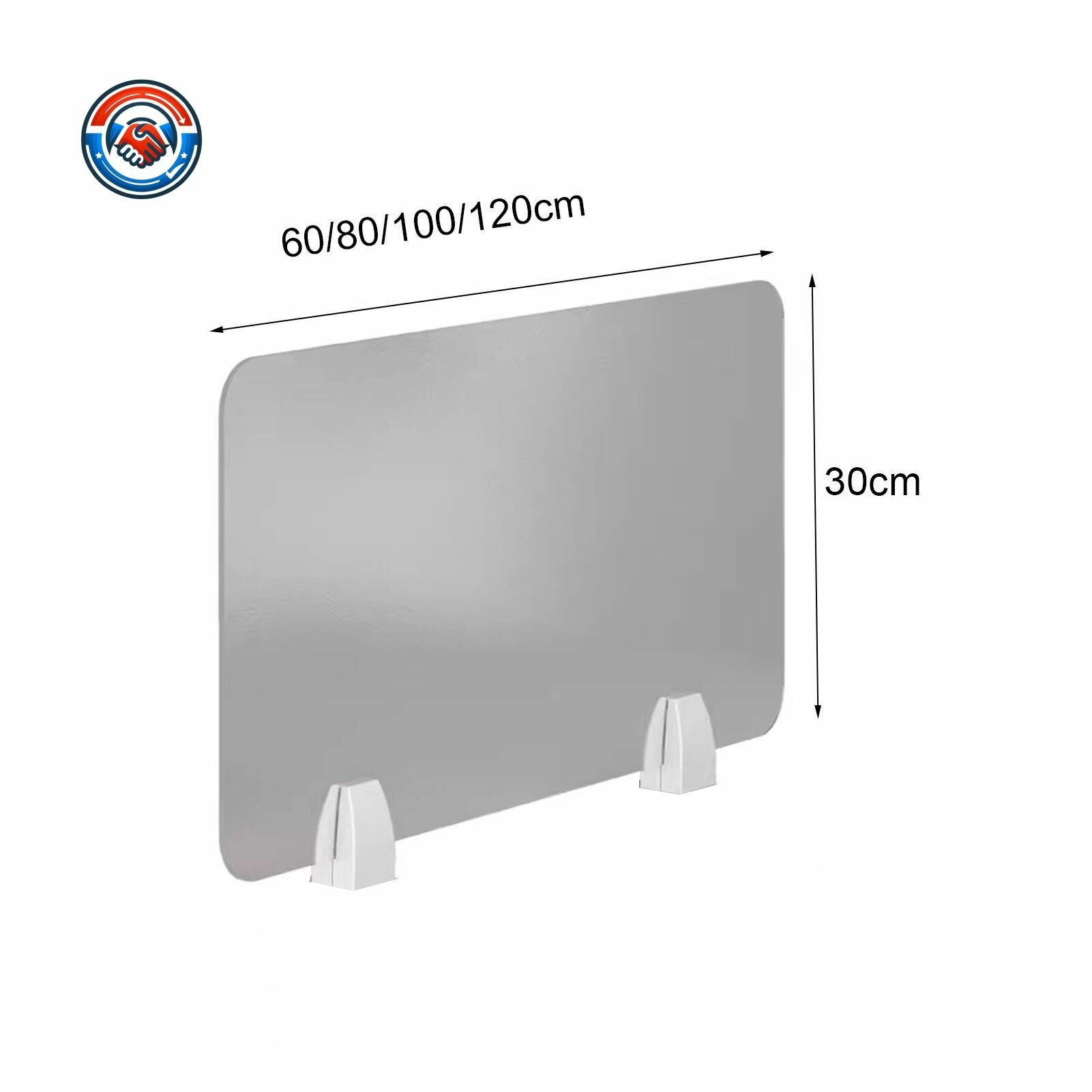Полочный разделитель из матового акрила, экран конфиденциальности для рабочего стола, офиса, школы и кафе, регулируемая перегородка для зонирования пространства