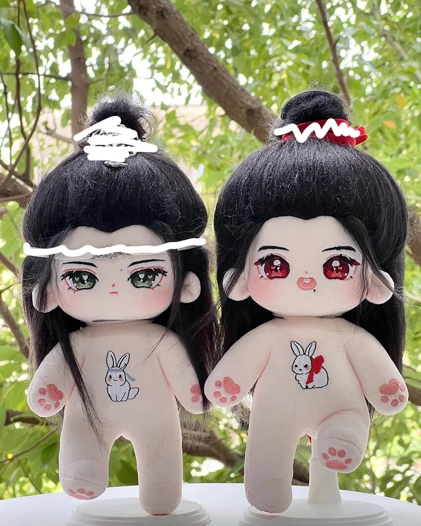 Плюшевая кукла MDZS Mo Dao Zu Shi Wei Wuxian Lan Wangji 20cm A pair of dolls