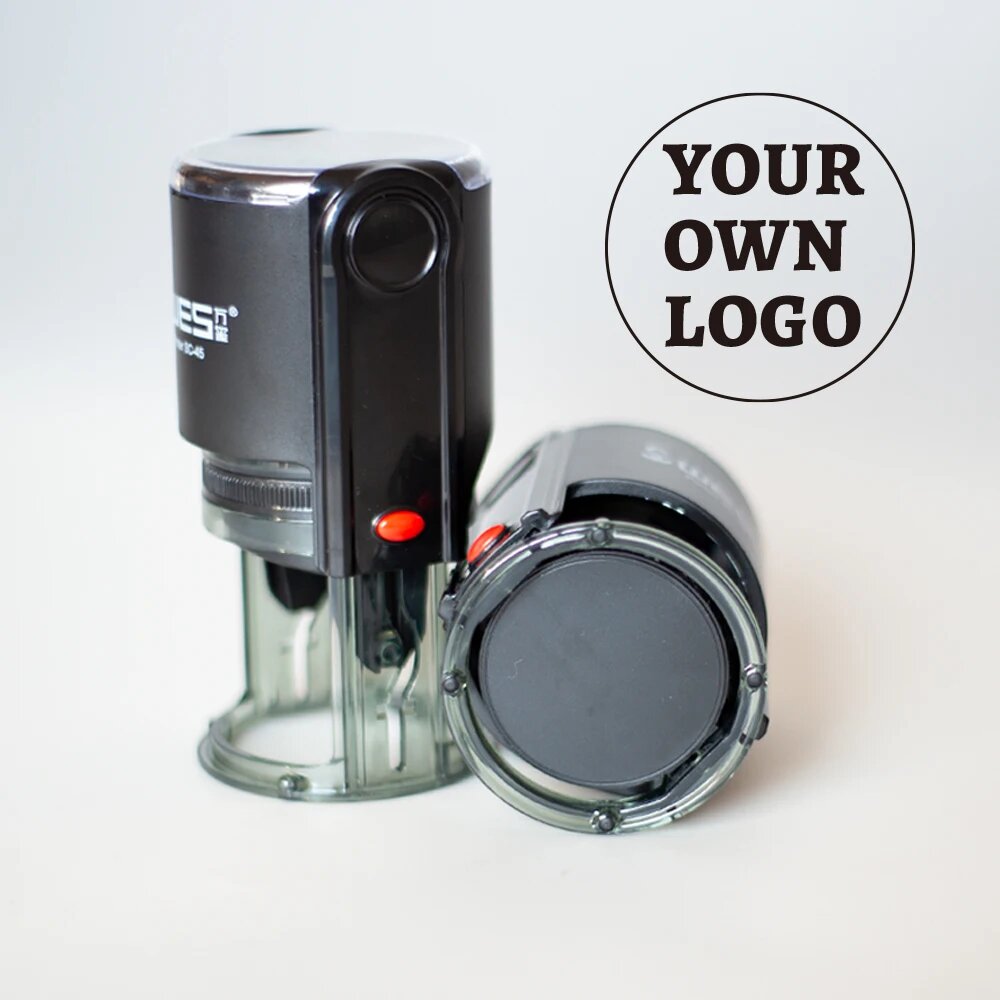 Индивидуальный резиновый штамп с портретом Черный, Black ink