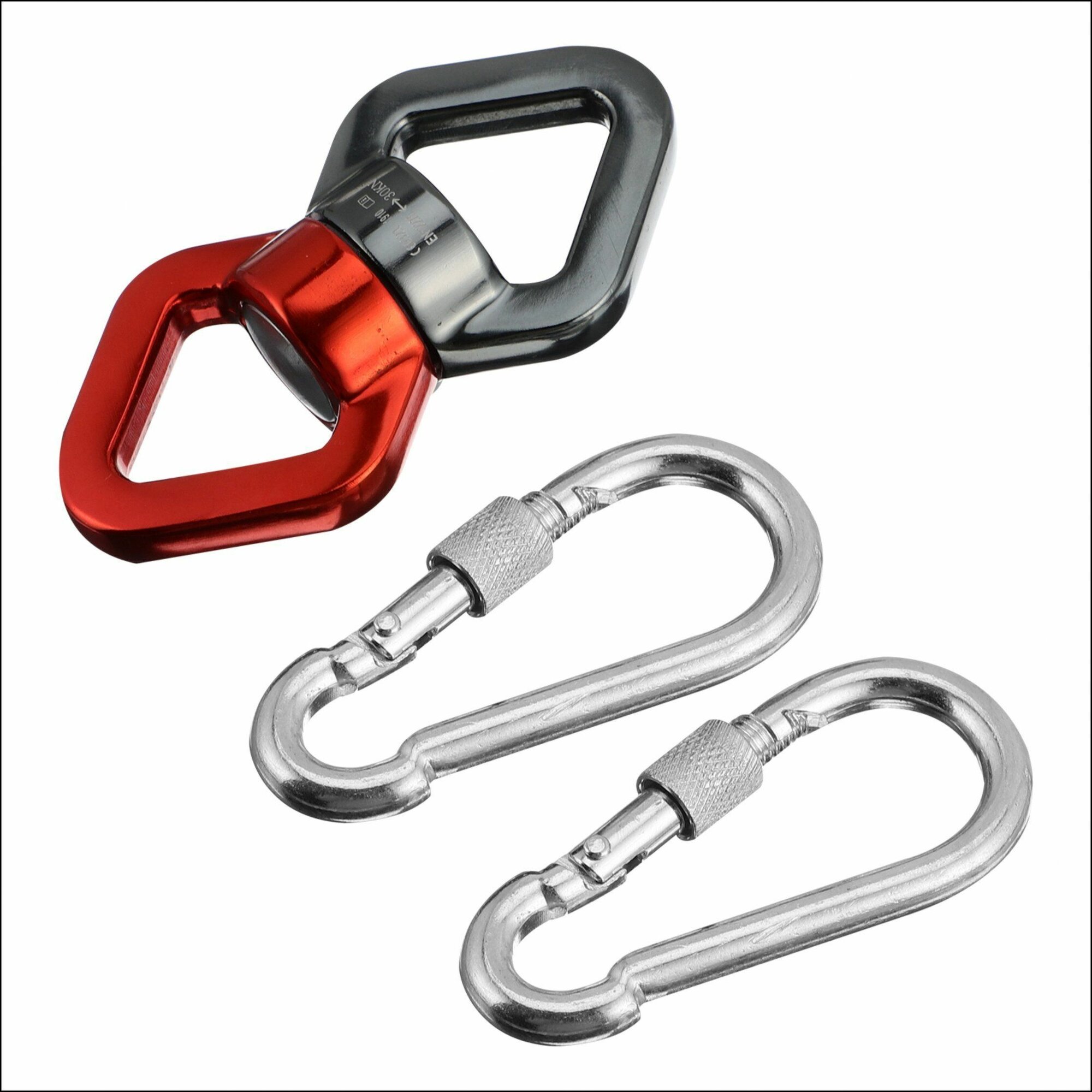 Поворотный алюминиевый карабин для качелей и гамаков, надежный бестселлер